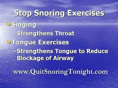Stop Snoring Exercises Youtube