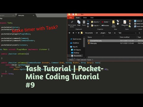 Task Tutorial Pocketmine Coding Tutorial 9 Youtube