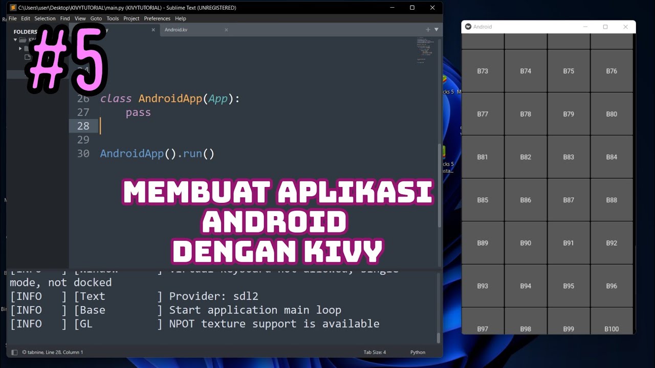 Kivy Tutorial Part 5 Stacklayout Scrollview Youtube