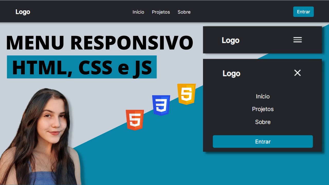 Menu Responsivo Html Css E Javascript Youtube