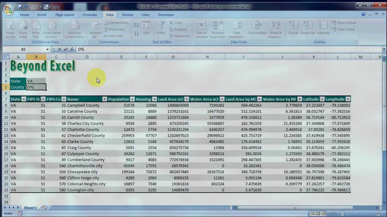 Beyond Excel Parameterized Query Youtube