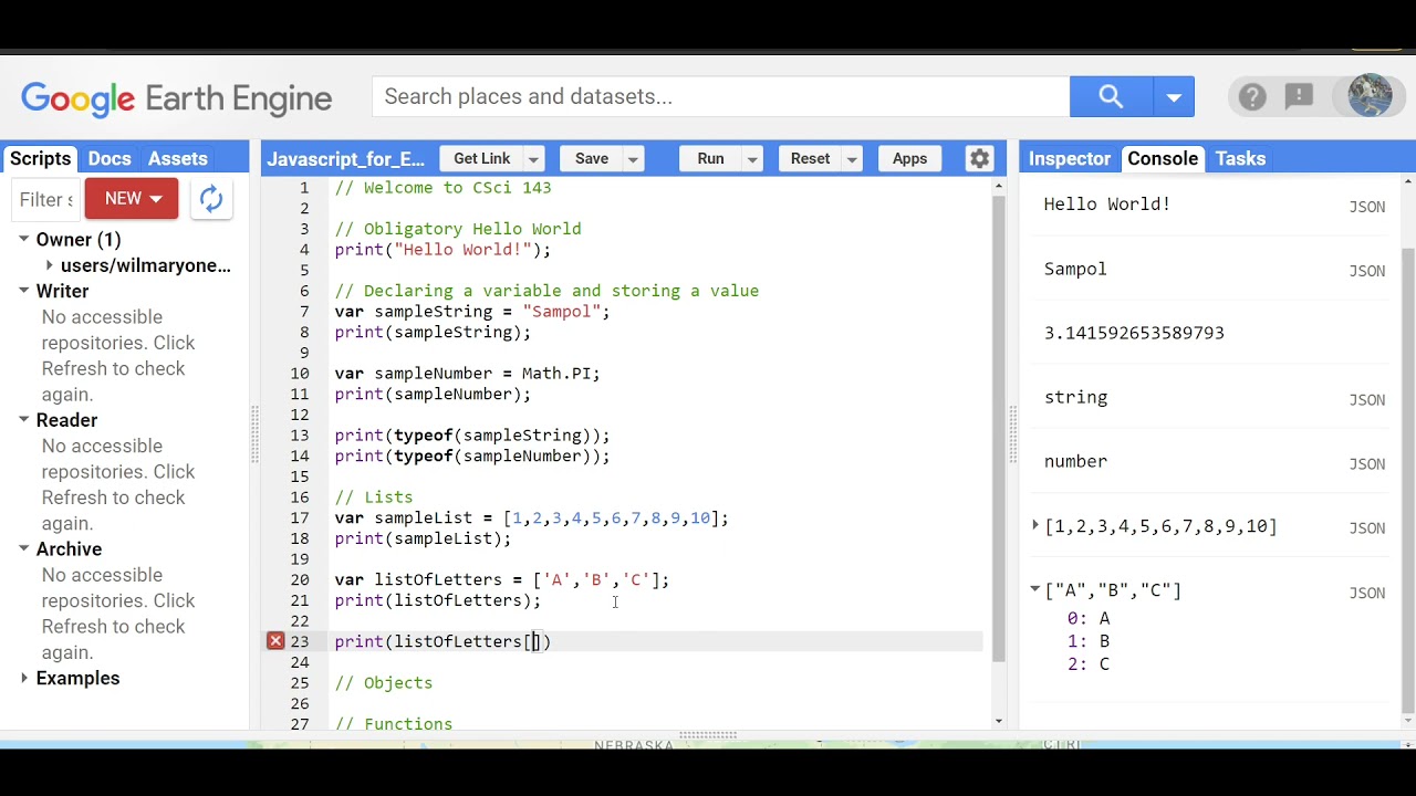 Javascript For Google Earth Engine Youtube