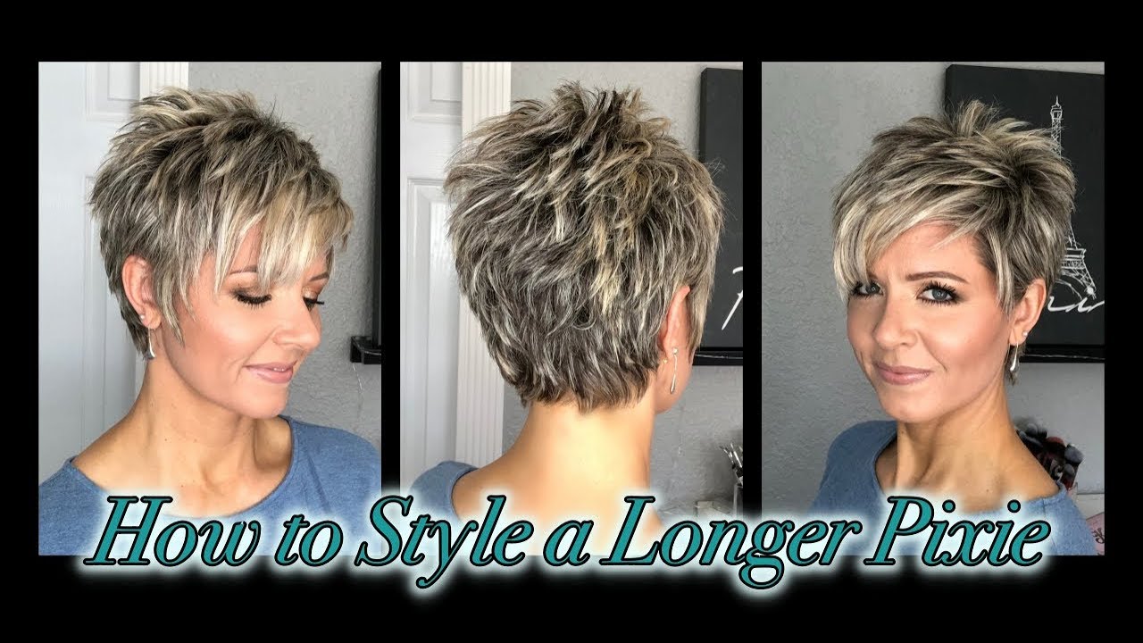 Hair Tutorial Styling A Longer Pixie Without Spikes Youtube