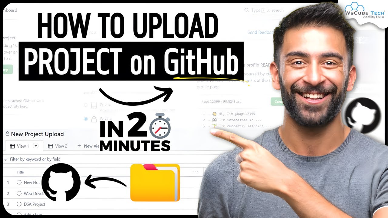 How To Upload Project On Github In 20 Minutes Simple Way Youtube