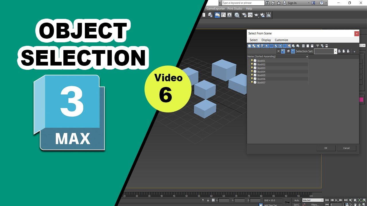 Selecting Objects In 3ds Max 3ds Max Tutorials In Urdu Hindi Youtube