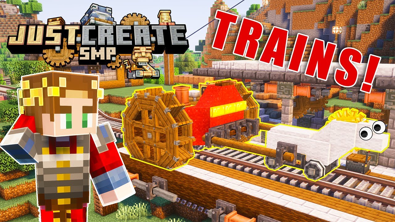 I Built My First Train In Minecraft Just Create Smp 12 Youtube