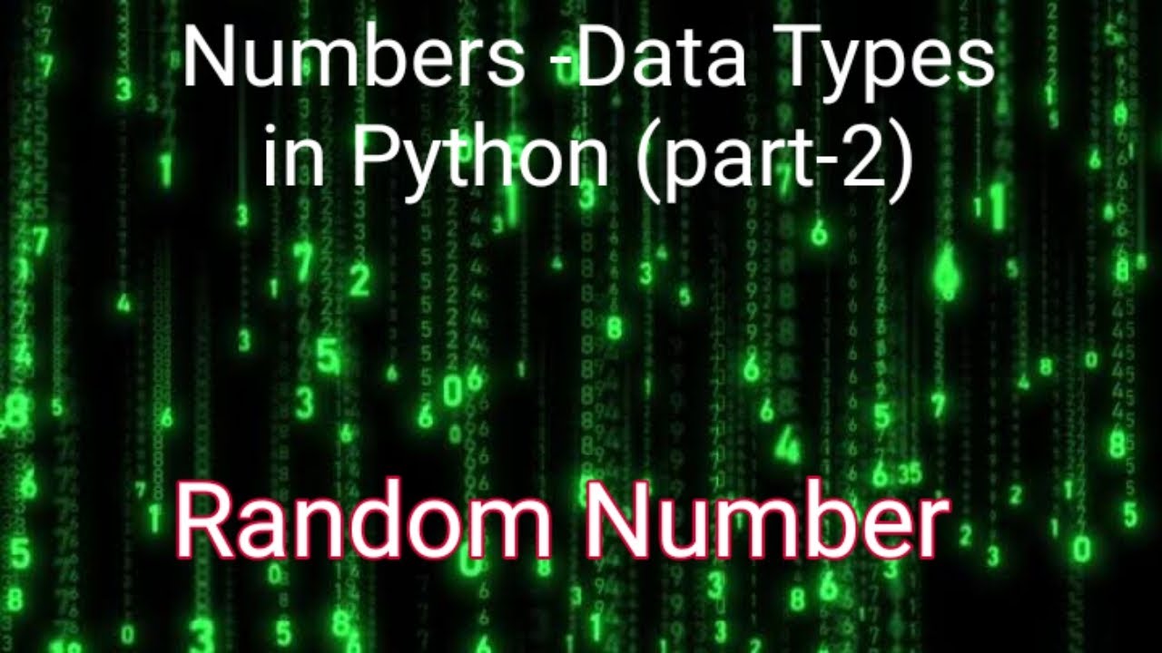 8 Basics Of Python For Beginners Numbers Data Type In Python Part