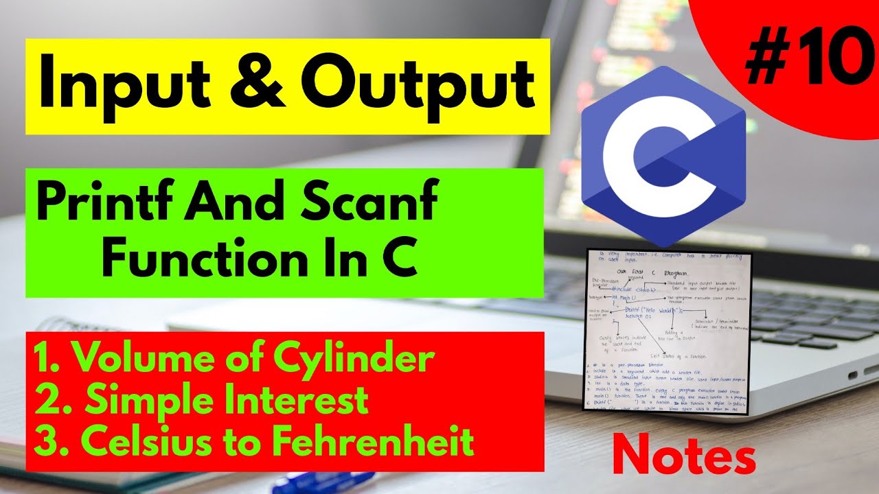 Input And Output Functions In C Printf Scanf Function In C C