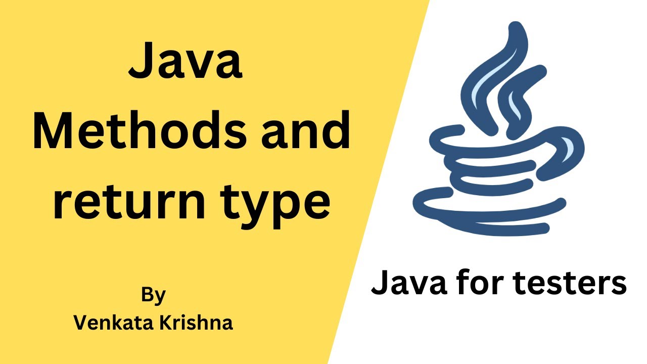 Java Methods And Return Type Youtube