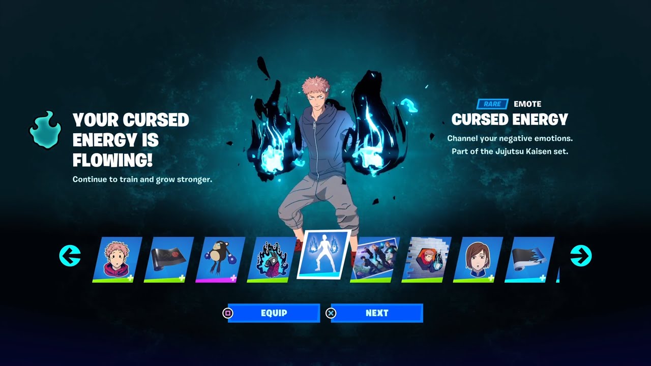 How To Get Jujutsu Kaisen Cursed Energy Emote In Fortnite Youtube