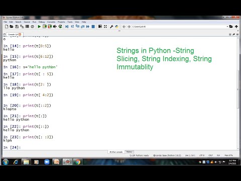 16 Strings In Python String Slicing Immutability String Indexing