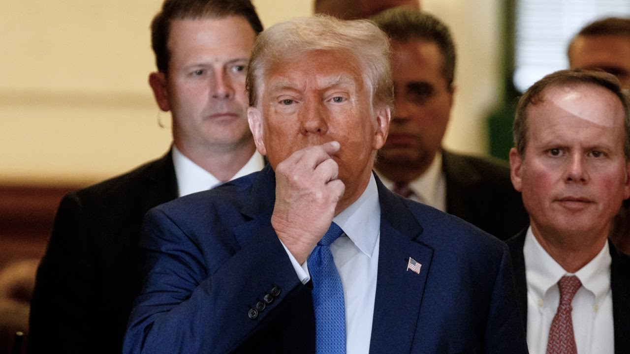 Trump Zips His Lips After Contentious Day In Court Youtube