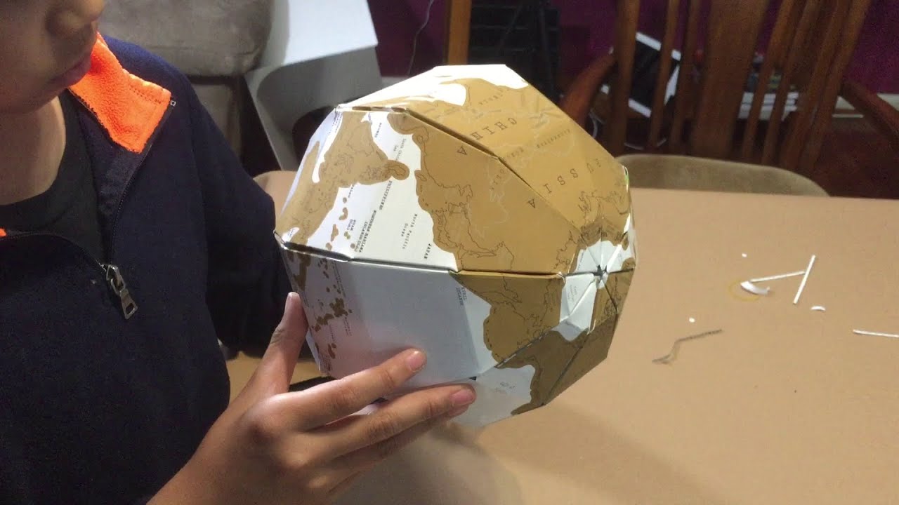 Flatworld Handcraft Home Décor Globe World Map Diy Scratch Map Globe