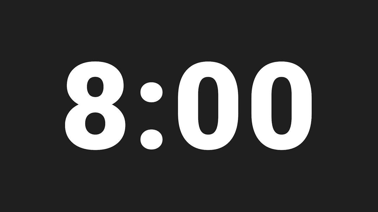 8 Minute Timer Youtube