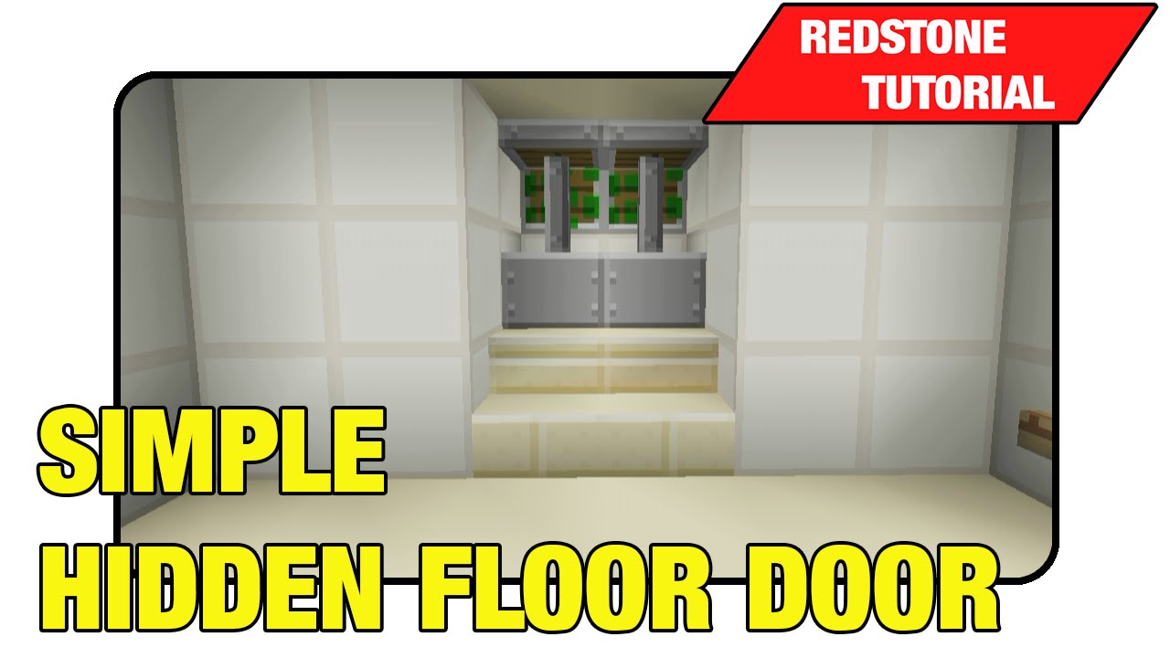 How To Make A Trapdoor In The Floor Minecraft Viewfloor Co