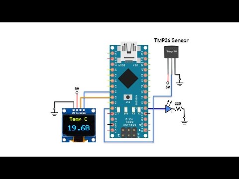 Arduino Based Thermometer Using Tmp36 Temperature Sensor Youtube