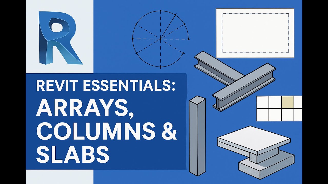Revit Tutorial Arrays Structural Elements View Templates Youtube