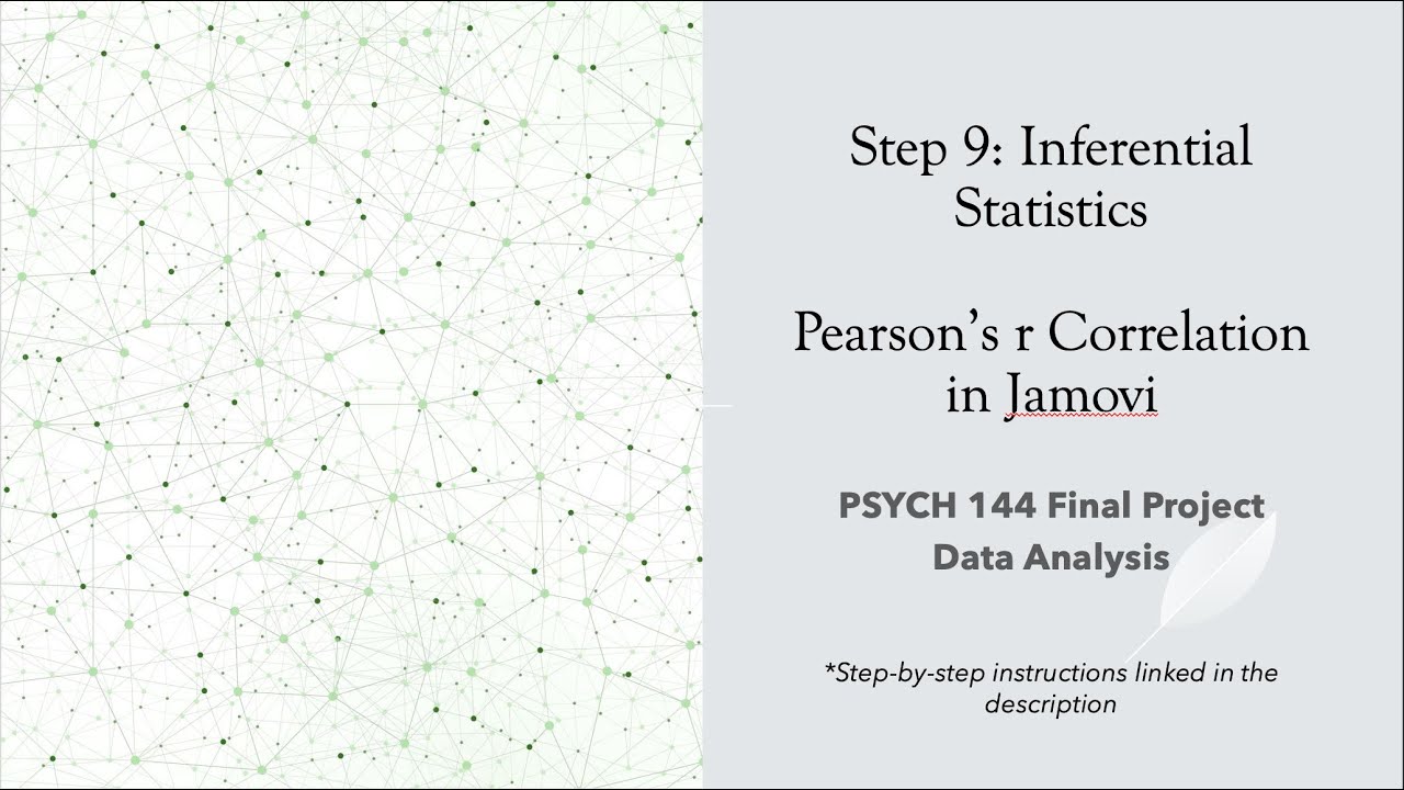 Pearson Correlation Coefficient Jamovi At Billy Mcmanus Blog
