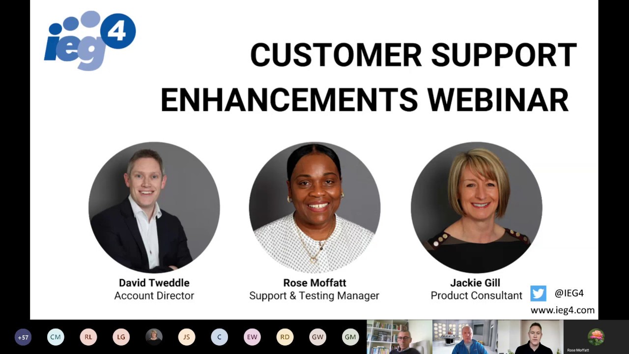 Ieg4 Customer Support Webinar Youtube