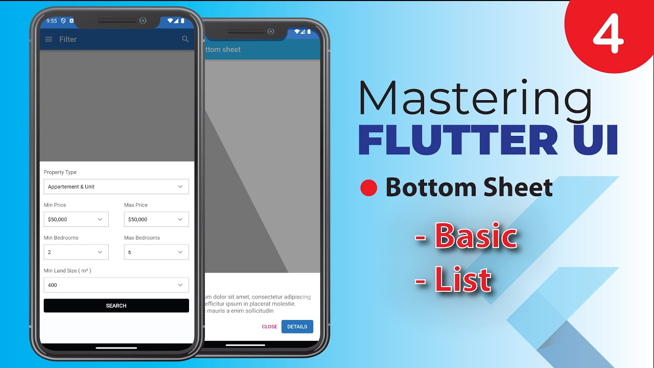4 Mastering Flutter Ui Bottom Sheet Youtube