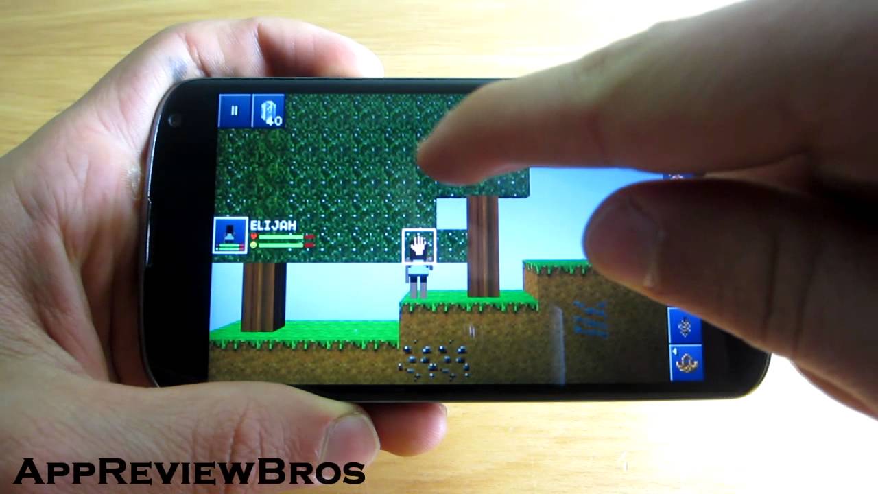 The Blockheads Minecraft In 2d Game Review Android Youtube