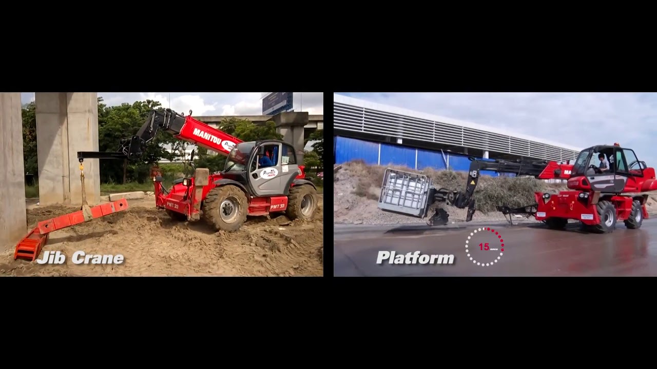 Mobile Crane Vs Manitou Telehandler Comparison Youtube