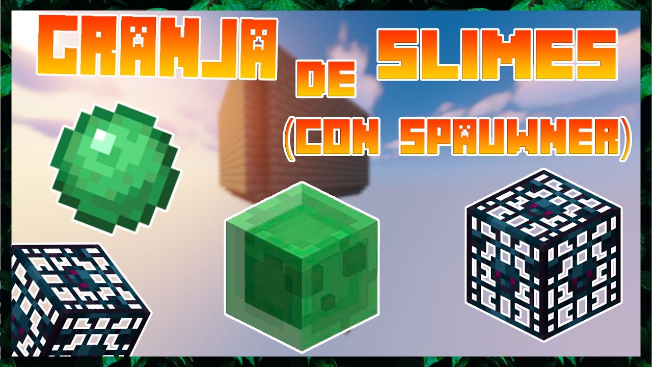 Granja De Slimes Con Spawner Java Minecraft Tutorial Youtube