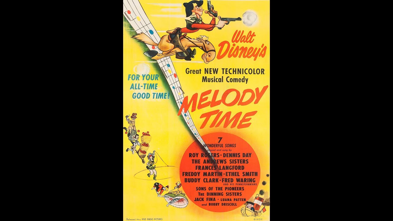 Melody Time Poster Melody Time Little Toot Production Cel Setup With