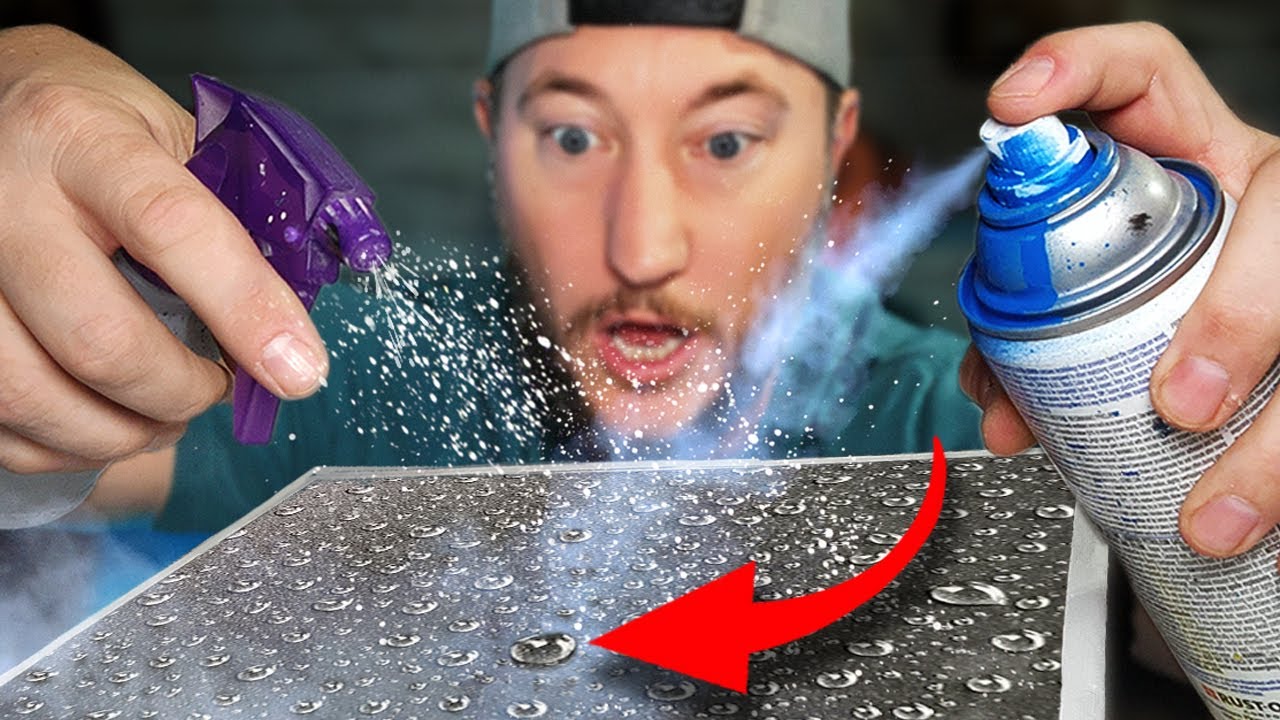 Insane Spray Paint And Water Trick Youtube