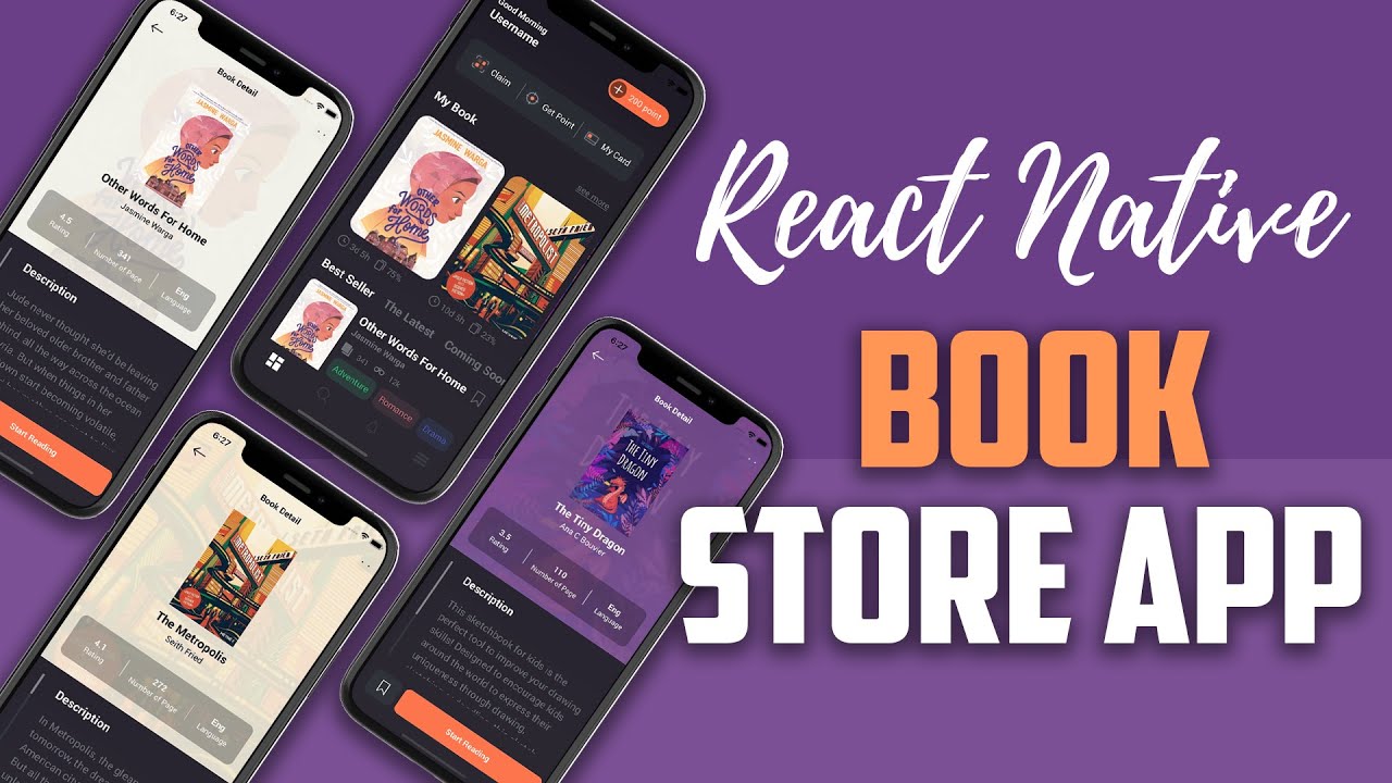 Lcrn Ep6 Book Store App React Native Ui Youtube