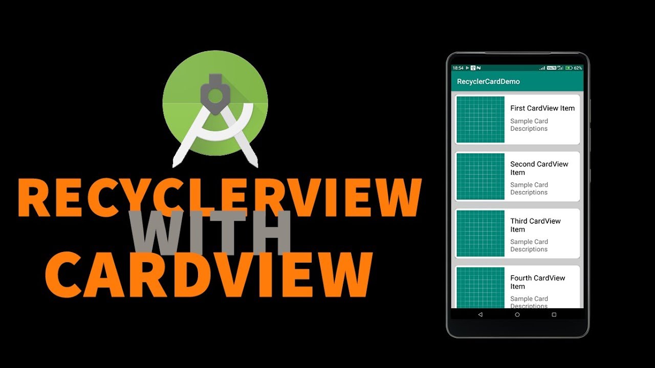 Recyclerview With Cardview Example Tutorial In Android How To Use