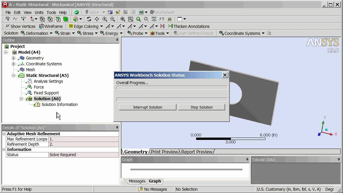 Ansys Workbench Structural Analysis 1 Youtube