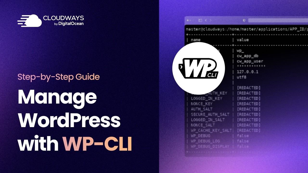 Manage Your Wordpress Website Using Wp Cli On Cloudways Youtube
