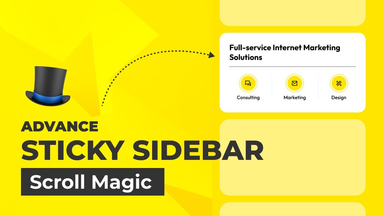 Advance Sticky Sidebar On Scroll In Scroll Magic Fixed Element On