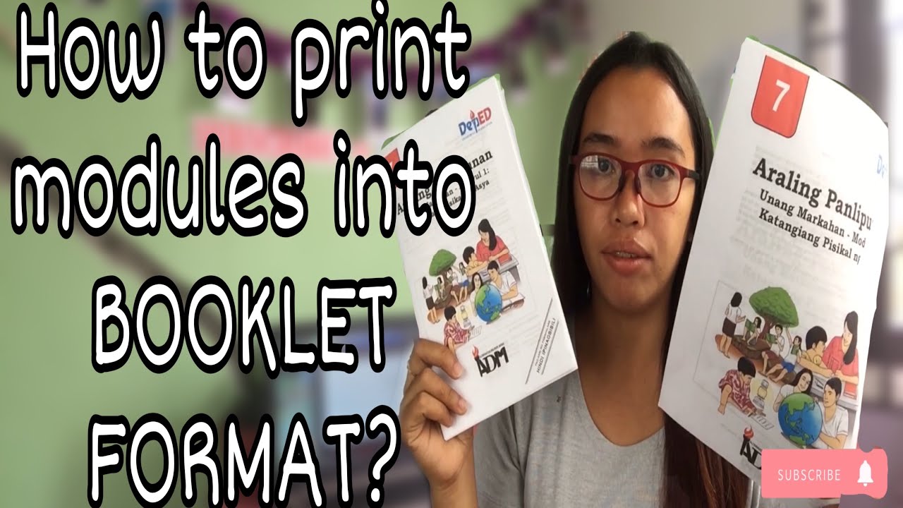 How To Print Your Pdf Modules Into Booklet Format Youtube