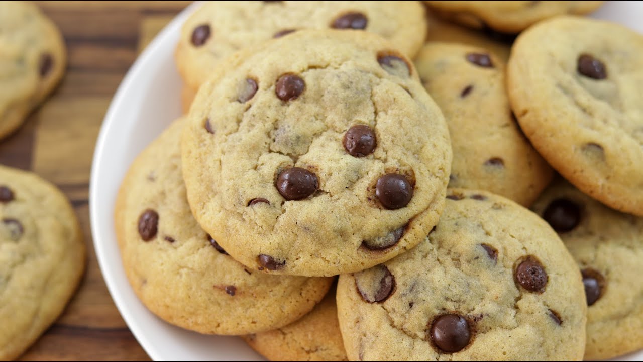 Soft And Chewy Chocolate Chip Cookies Recipe Youtube