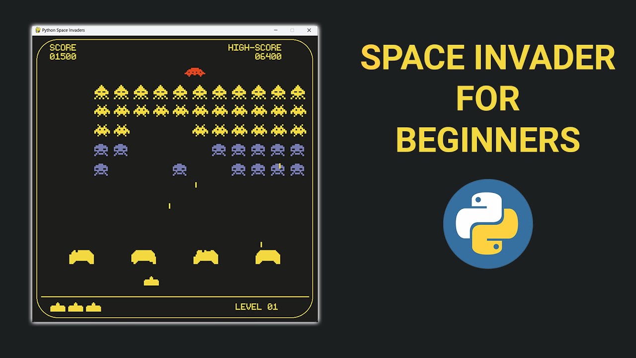 Python Space Invaders Game Tutorial With Pygame Beginner Tutorial