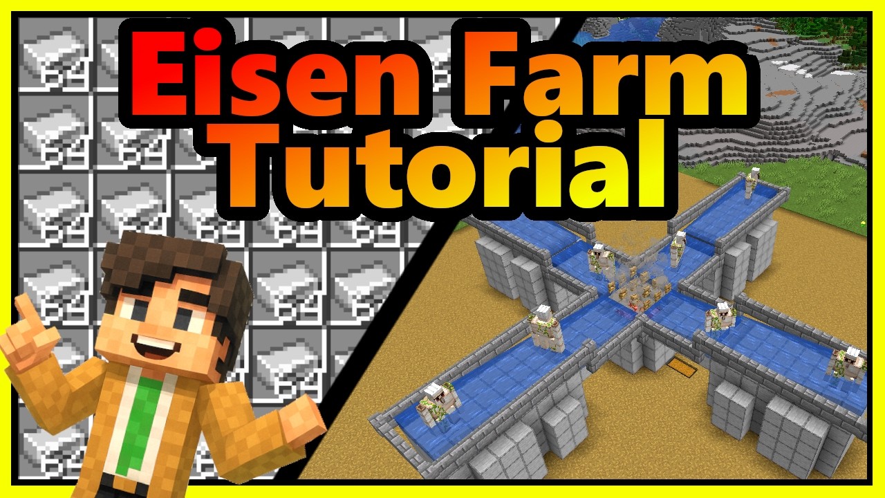 Minecraft Eisen Farm Bauen Simple Anleitung ёяыая п Youtube