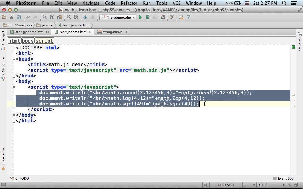Math Js Simple Demo Youtube