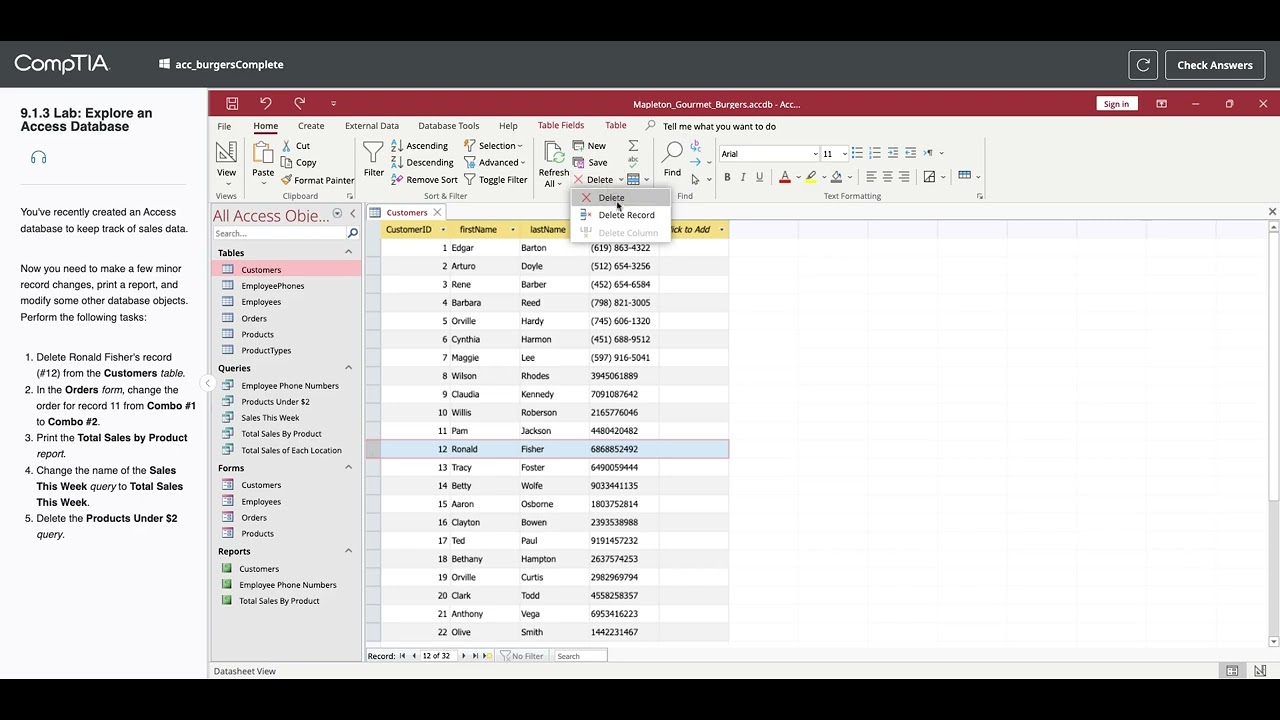 Explore An Access Database Databases Youtube