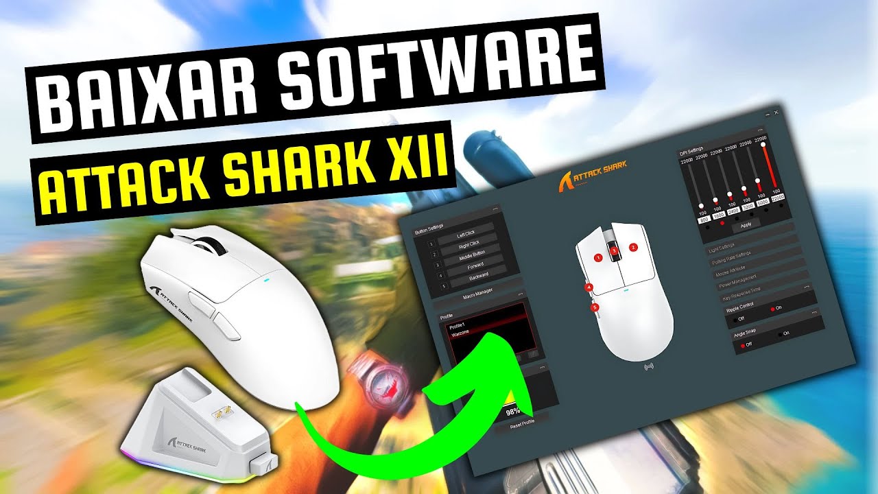 Como Baixar E Configurar Software Attack Shark X11 Youtube