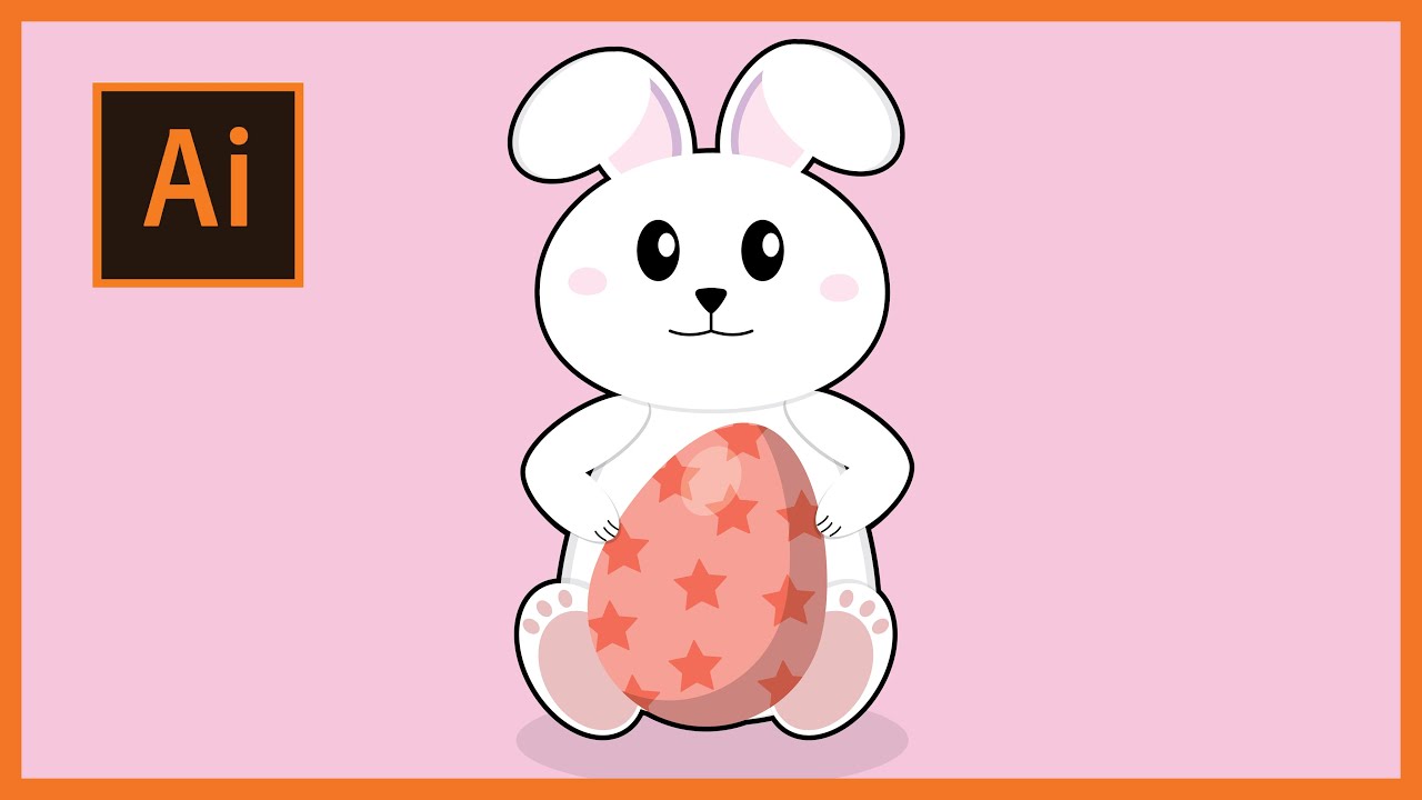 Create Cute Easter Bunny With Adobe Illustrator Flat Design Tutorial