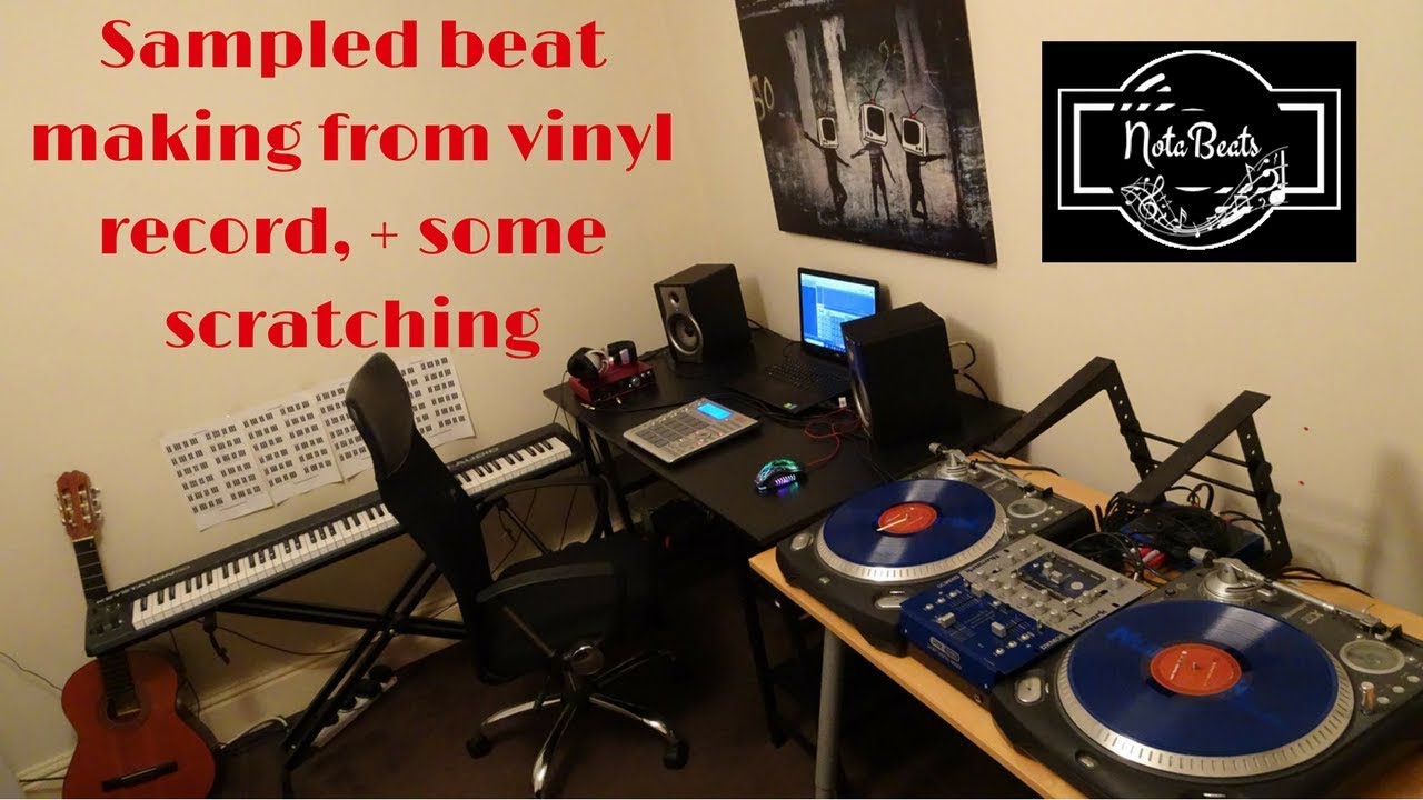 Sampled Beat Making From Vinyl Record Mpc Studio Youtube