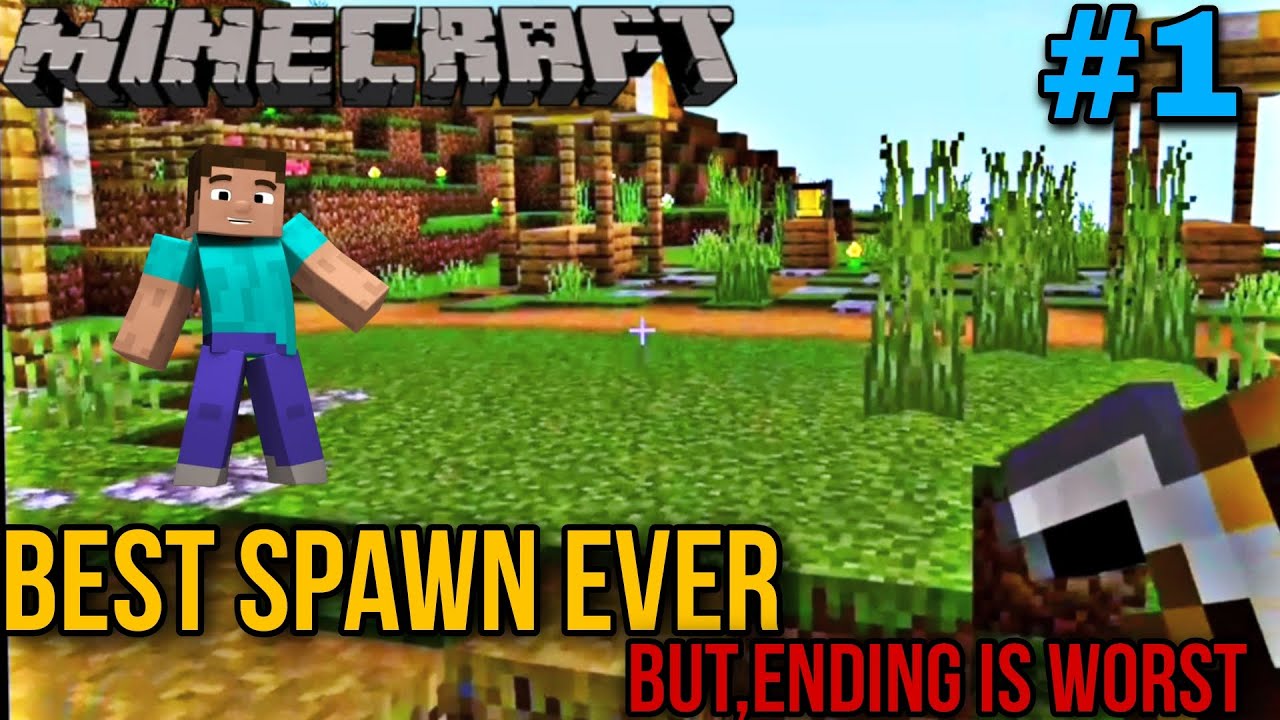 My Best Ever Spawn In Minecraft Survival But Ending Is Worst