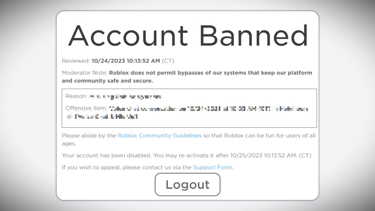 I Just Got Banned From Roblox Youtube