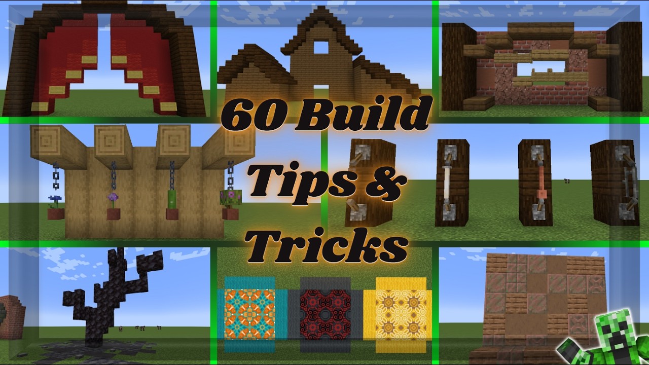 60 Different Building Tips Tricks For Minecraft Youtube