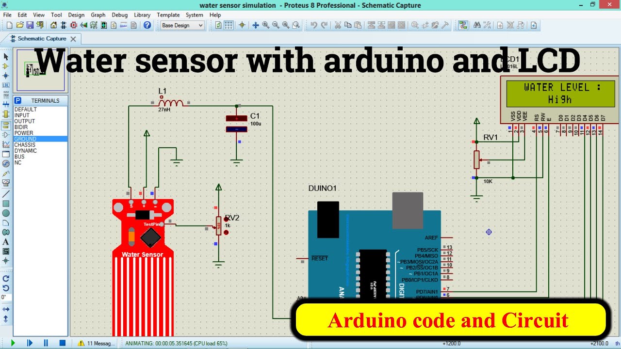 Water Flow Sensor And Tilt Switch With Arduino Simulation In Proteus Eroppa