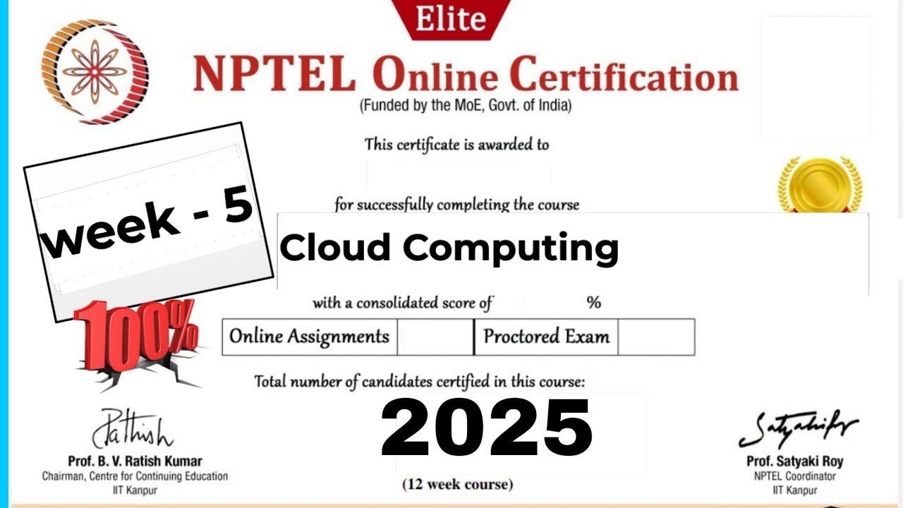 Cloud Computing Week 5 Assignment Answers Nptel 2025 Youtube