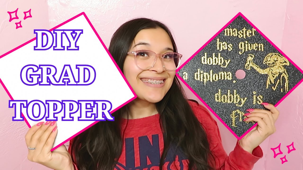 Diy Grad Topper Cricut Tutorial 笙 Youtube