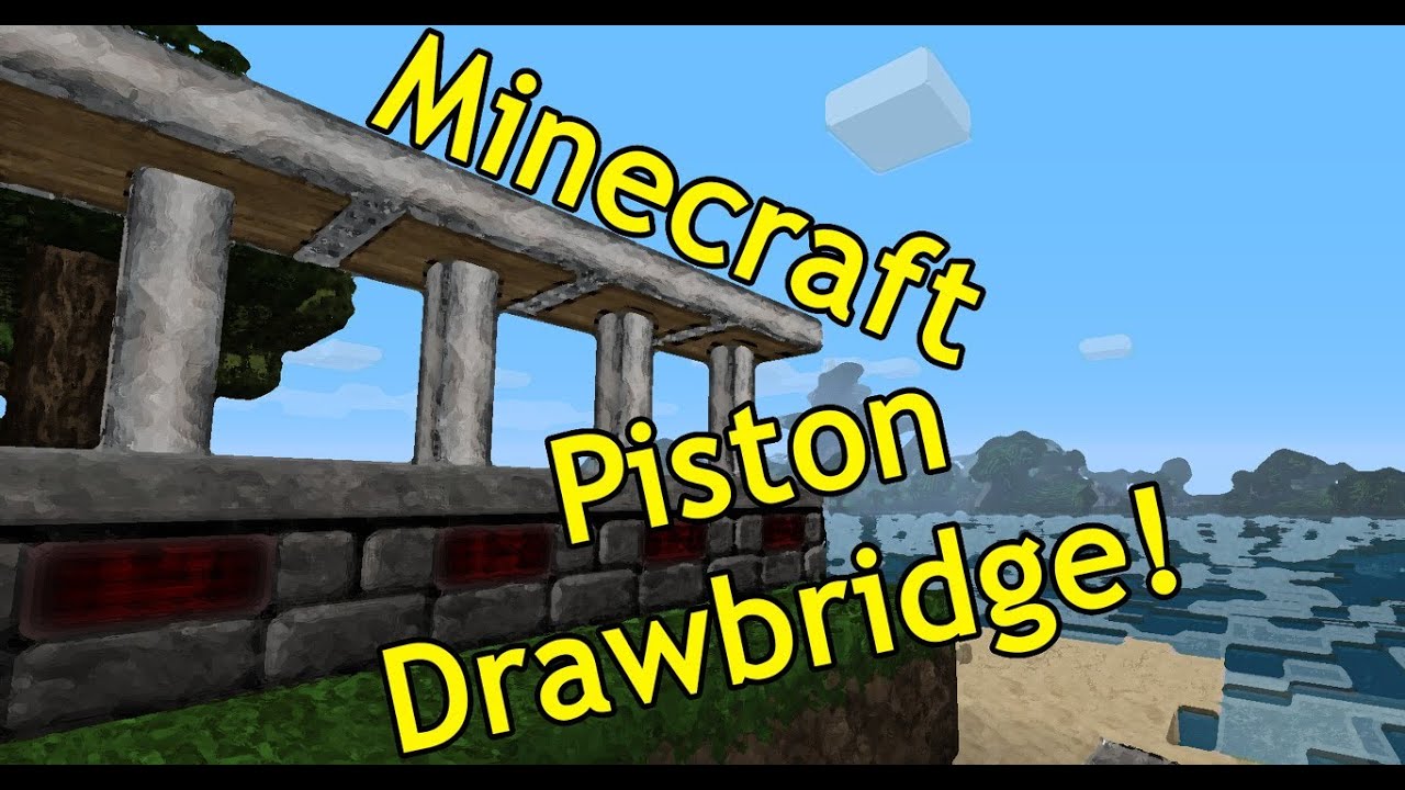 Minecraft Piston Drawbridge Youtube